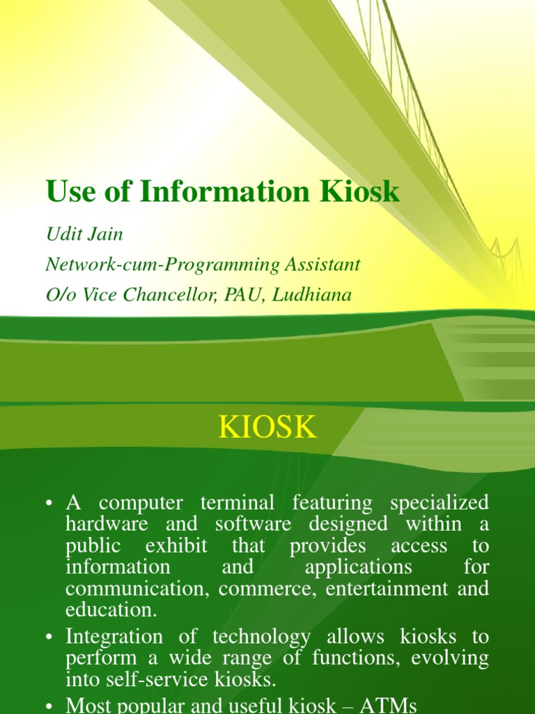 Use of Information Kiosk | PDF | Business