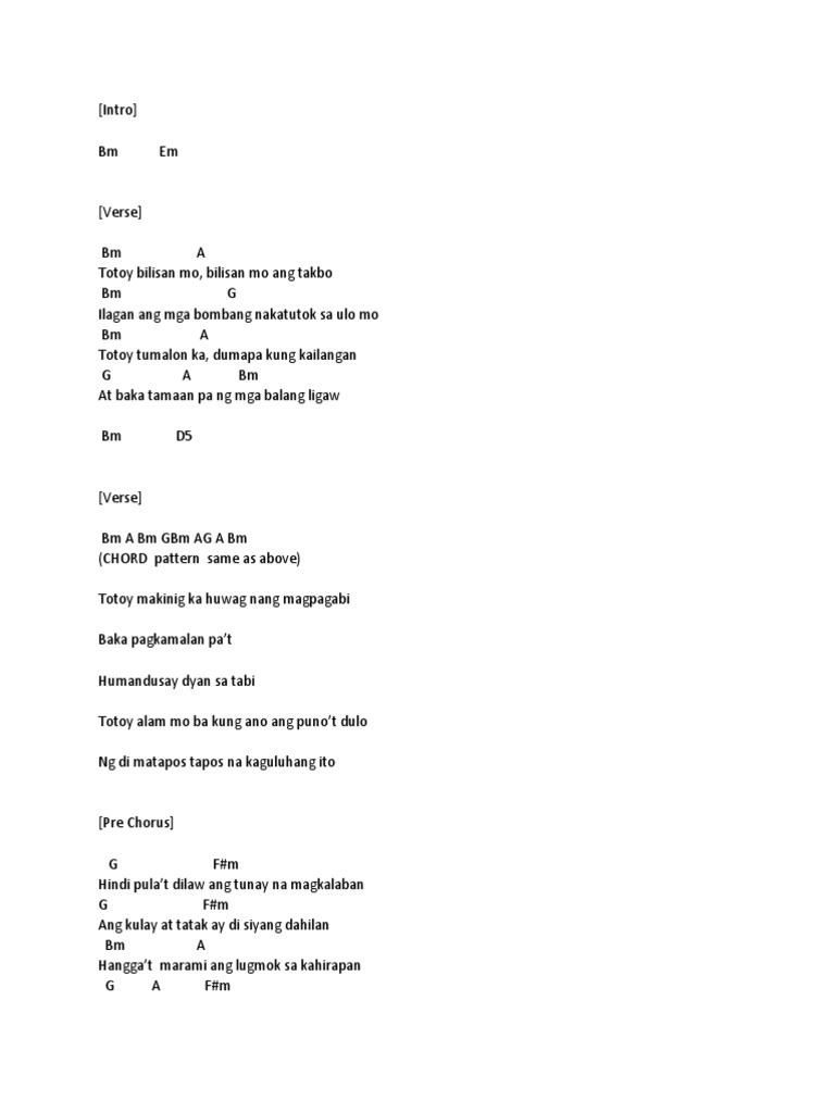 Tatsulok Chords | PDF