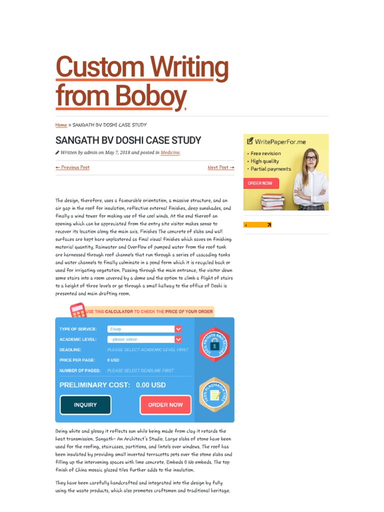 Sangath BV Doshi Case Study | PDF | Roof | Wall