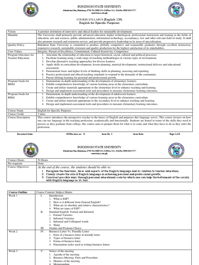 English For Specific Purposes | PDF | Teacher Education | Teachers