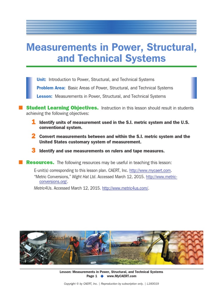 Measurements in Power, Structural, and Technical Systems | PDF ...