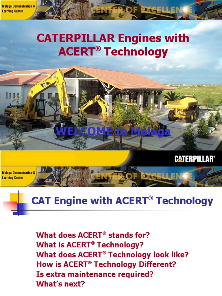 CATERPILLAR Engines With Acert Technology: WELCOME To Málaga | PDF ...