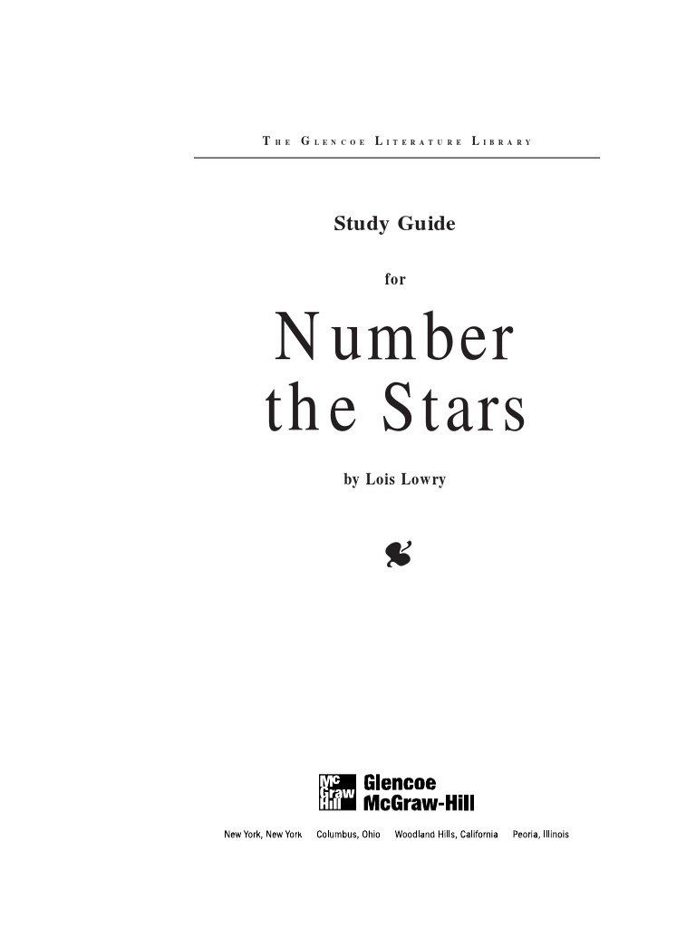 Number The Stars - Literature Study Guide (Glencoe) PDF | PDF