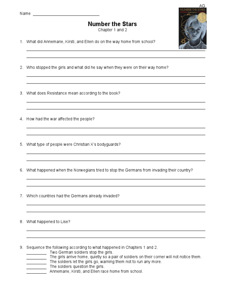 Number The Stars Student Packet | PDF