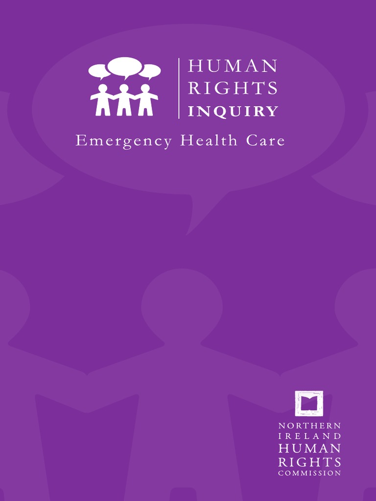 NIHRC Emergency Healthcare Report | PDF | Human Rights | Treaty