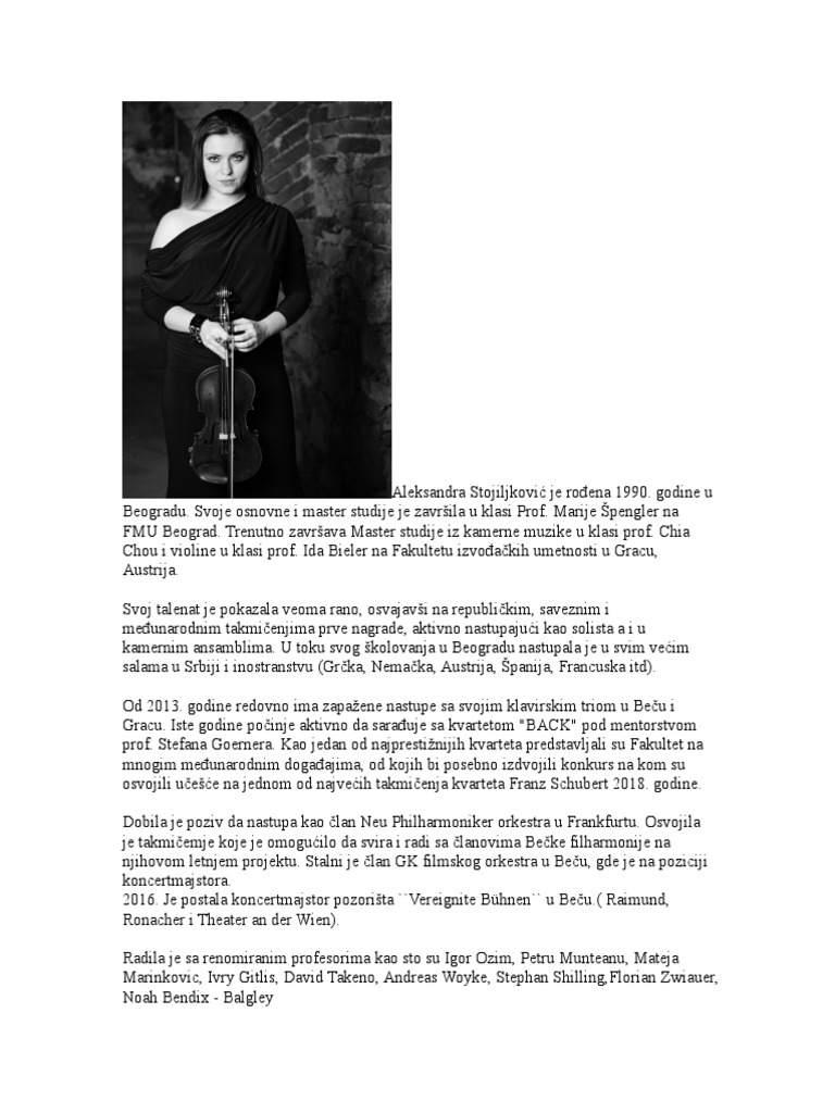 Biografija Na Srpskom Aleksandra | PDF