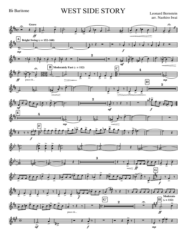 BB Baritone West Side Story | PDF | Leisure