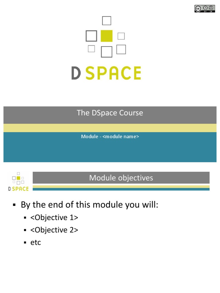 DSpace Course Presentation Template | PDF