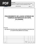 Procedimiento de Flushing | PDF | Tubería (transporte de fluidos) | Pintar