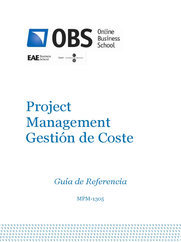 OBS GTP Material Coste | PDF | Presupuesto | Toma de decisiones