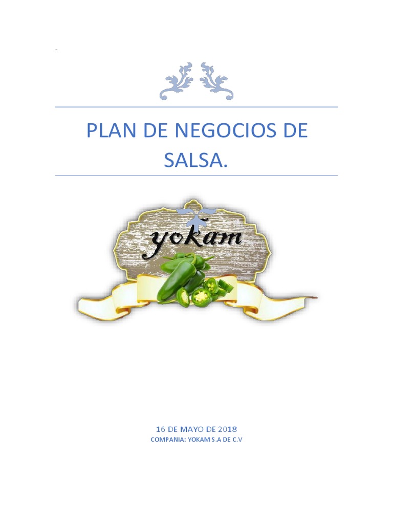 Proyecto Salsa | PDF | Salsa | Condimentos