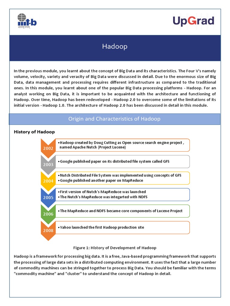 Hadoop: The Big Data Processing Platform | PDF | Apache Hadoop ...