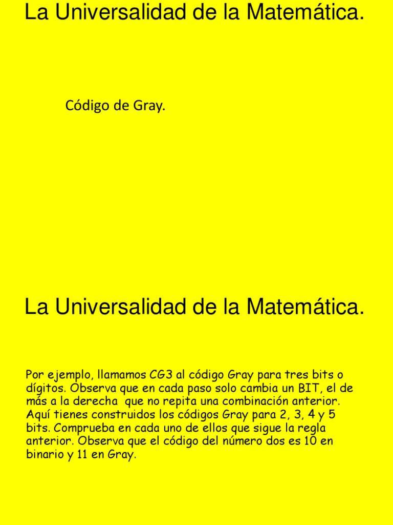 Codigos Binario A Gray | PDF | Poco | Áreas de informática