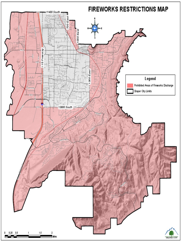 Draper Fireworks Restrictions Map | PDF