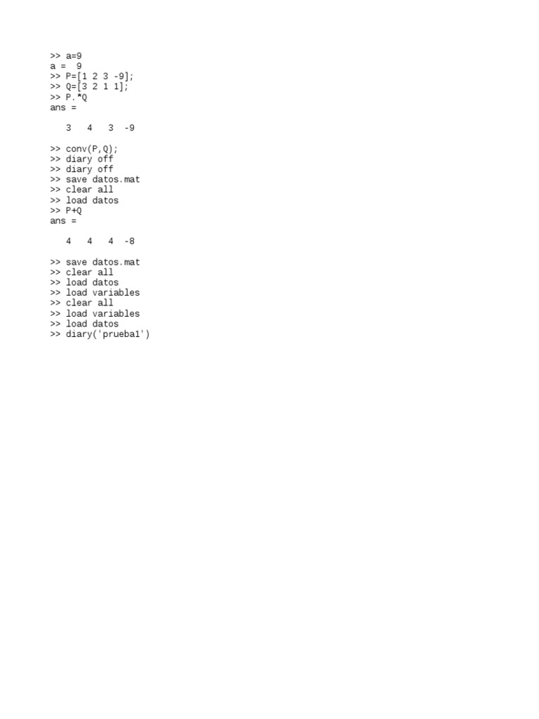 MATLAB Operations on Vectors | PDF