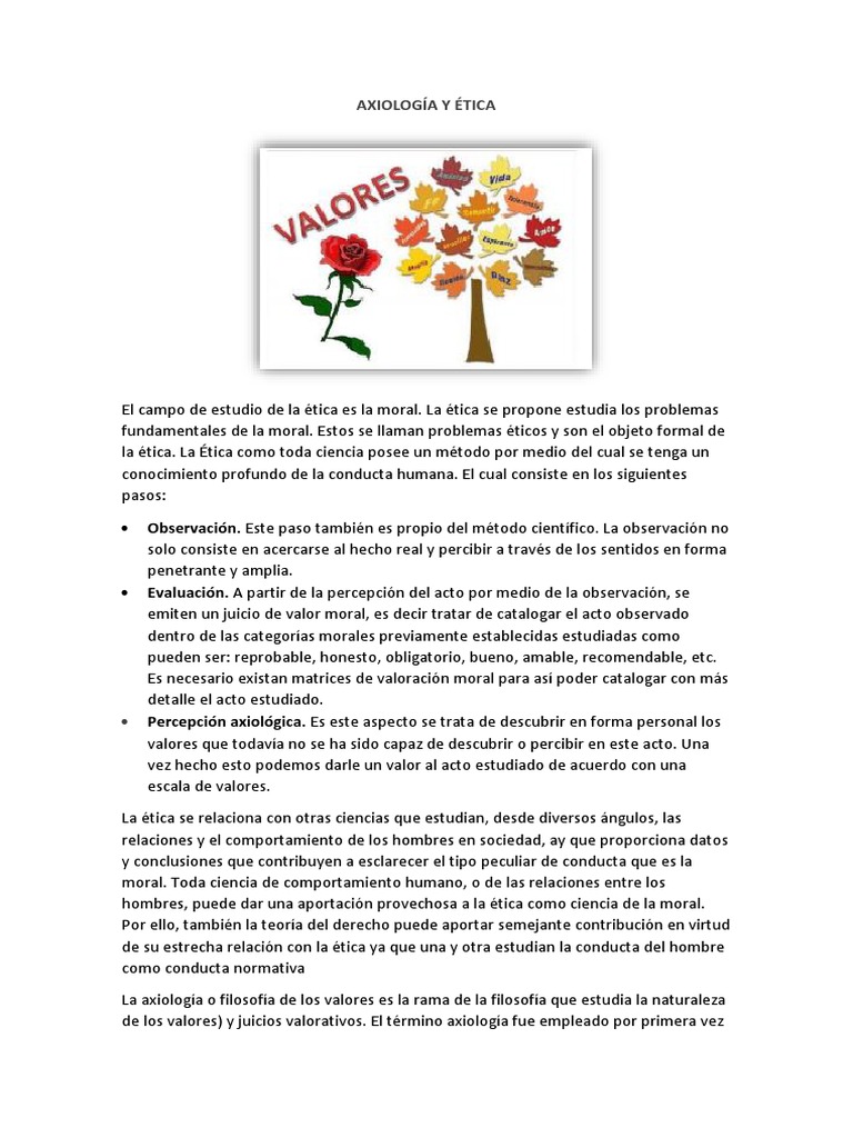 Axiología y Ética | Axiología | Moralidad