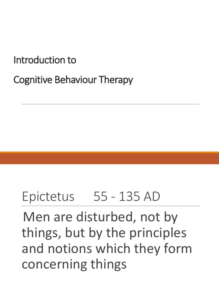 Cognitive Behaviour Therapy | PDF | Cognitive Behavioral Therapy ...