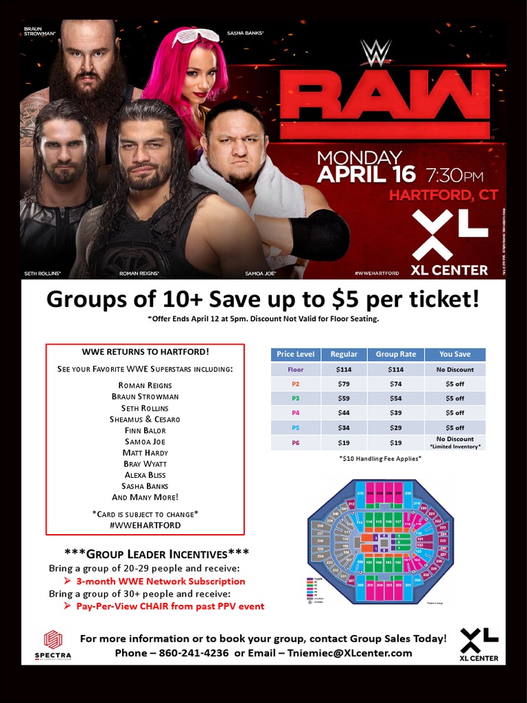 WWE RAW Group Flyer 9e984bb3cd | PDF