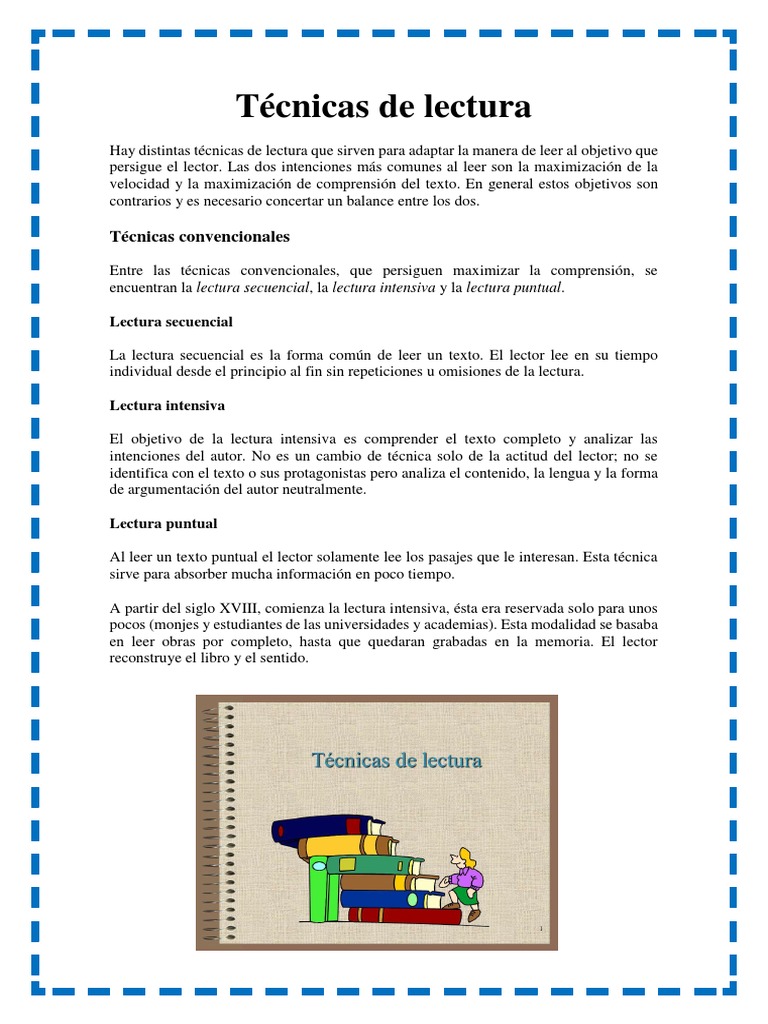 Técnicas de Lectura | PDF
