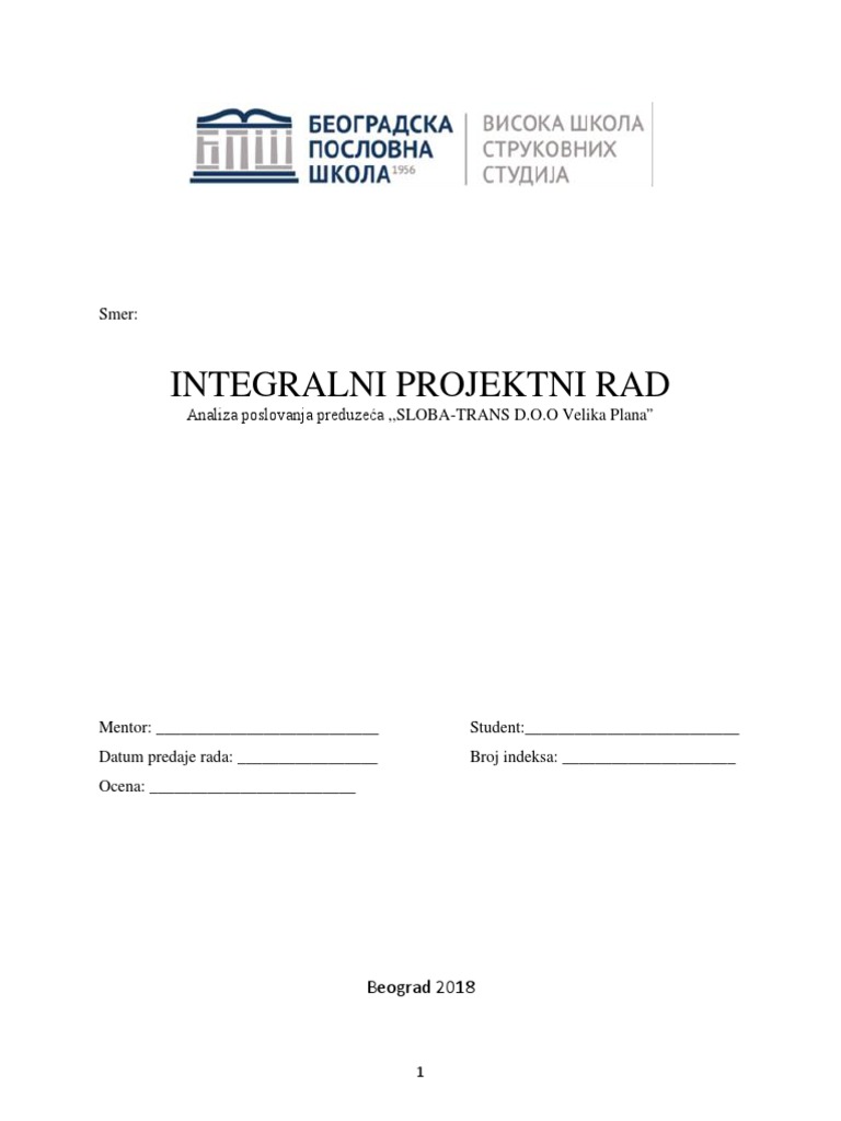 Projektni Rad | PDF
