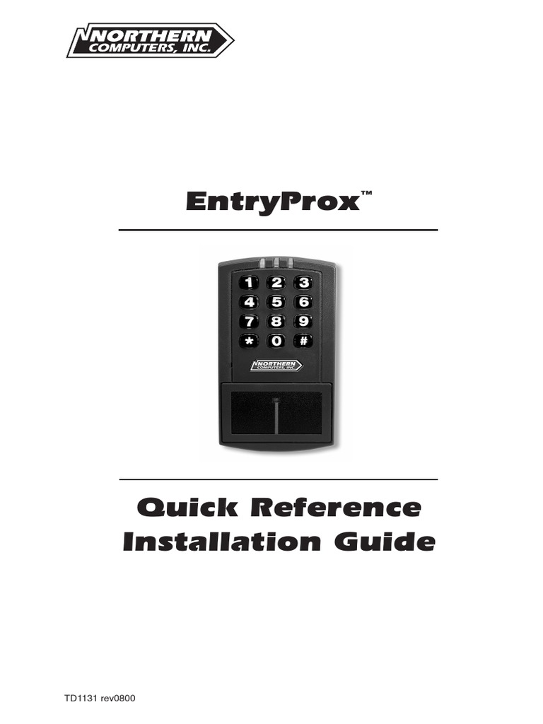 Entry Prox | PDF | Electrical Connector | Relay