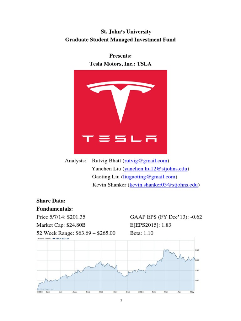 Tesla - Final | PDF | Tesla Model S | Vehicles