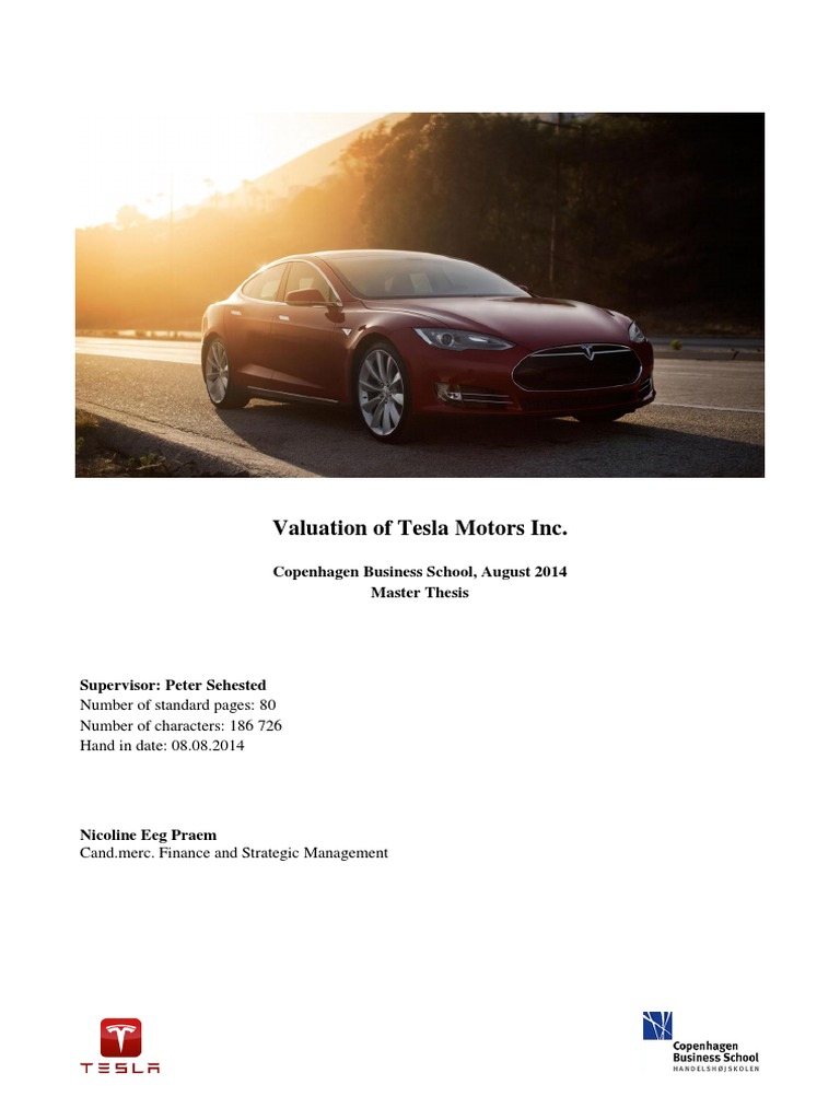 Tesla Report | PDF | Electric Vehicle | Valuation (Finance)
