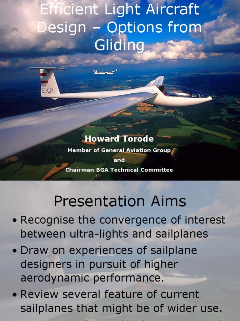 Efficient Light Aircraft Design - Gliding | PDF | Glider (Sailplane ...