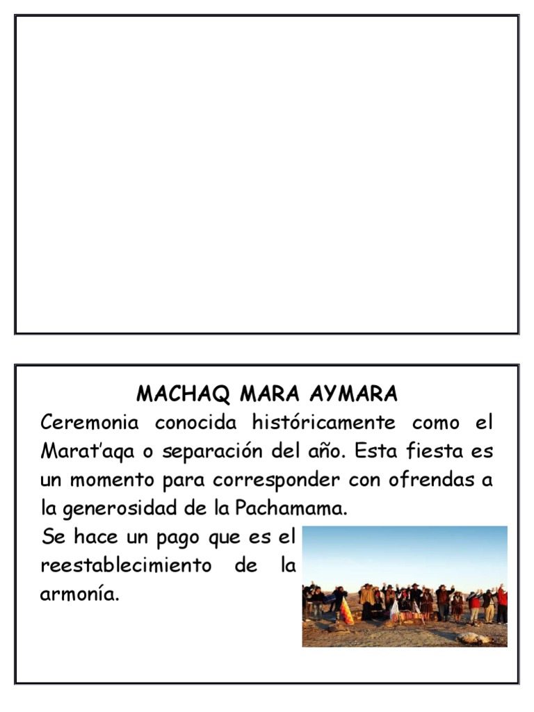 Machaq Mara Aymara | PDF | Pueblos Indígenas de las Américas | América ...