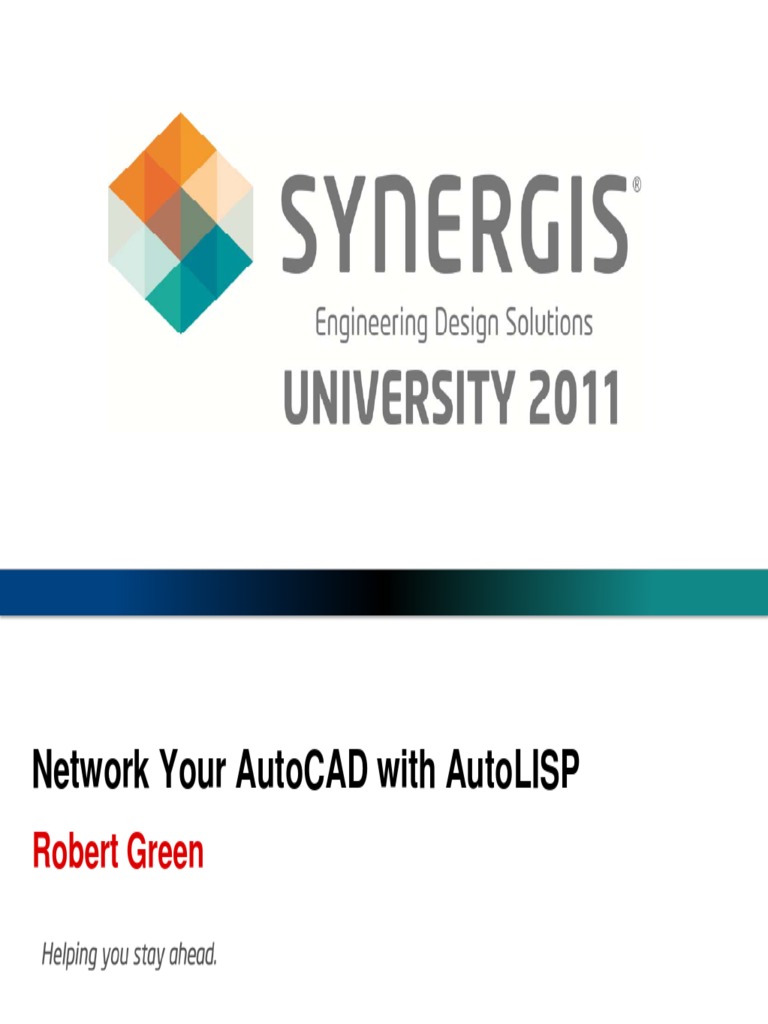 Network Your AutoCAD With AutoLISP | PDF | Computer Engineering | Computer Architecture