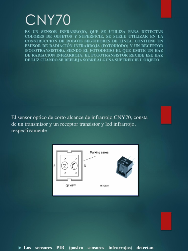 Sensor CNY70 para Robots Seguidores | PDF | Infrarrojo | Diodo emisor de luz