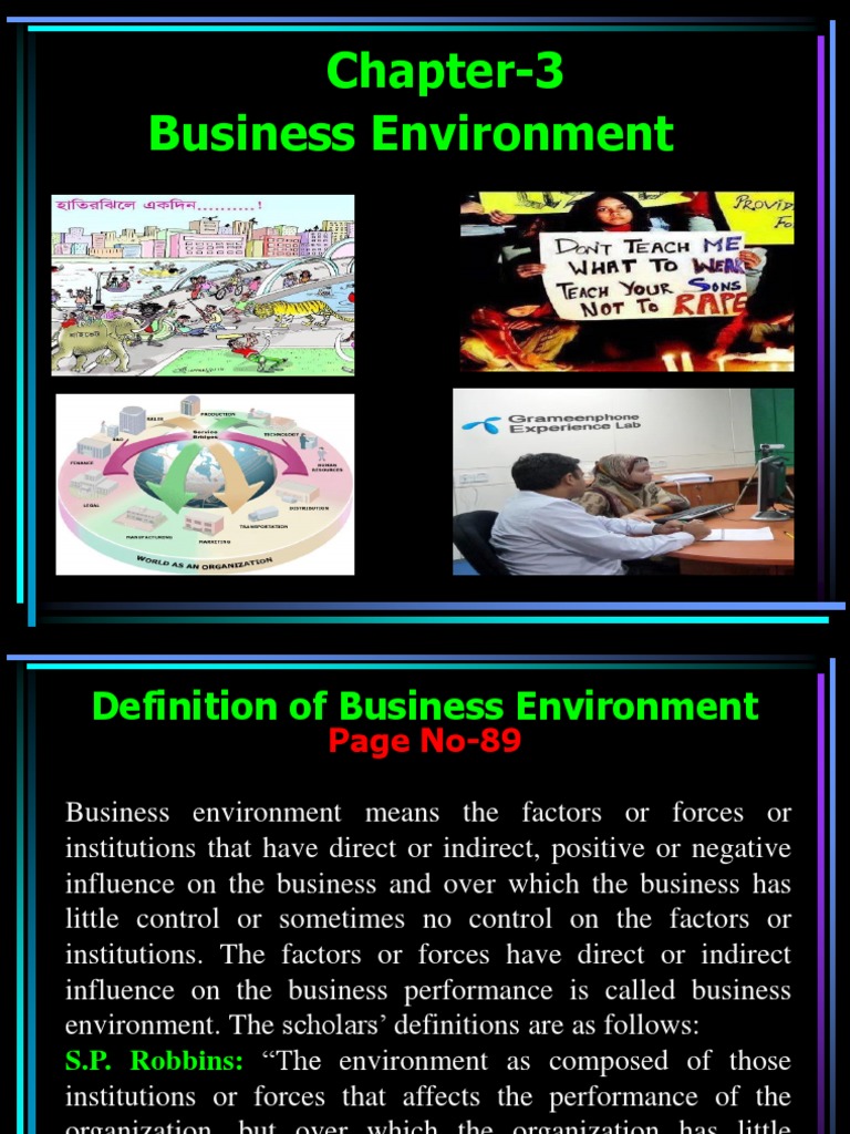 Chapter-3 Business Environment | PDF | Business | Natural Environment