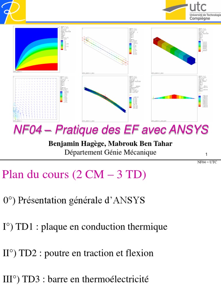 (Nf04) CM Ansys | PDF | Flexion (matériau) | Ingénierie de produits ...