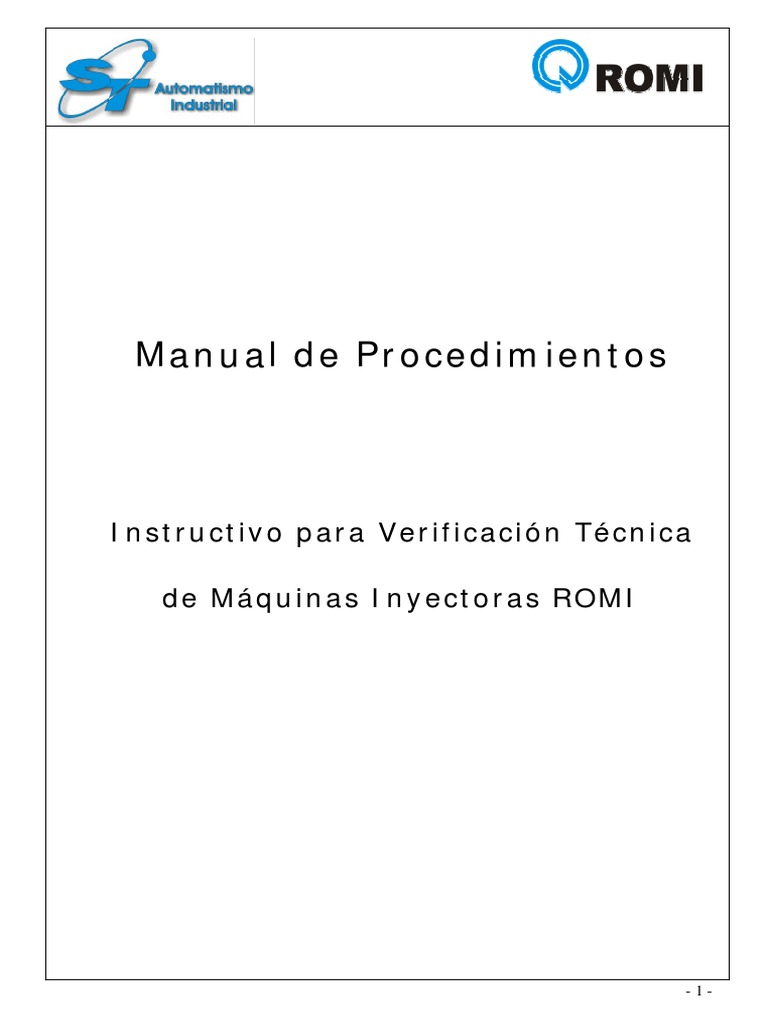 Manual Procedimientos Inyectora PDF | PDF | Caldera | Temperatura