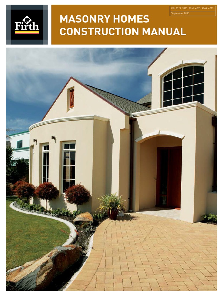Masonry Homes Construction Manual 2012 | PDF | Masonry | Wall