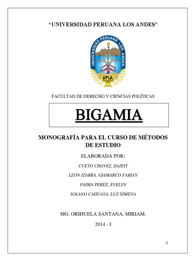 G4 Bigamia | Descargar gratis PDF | Matrimonio | Intención (Derecho Penal)