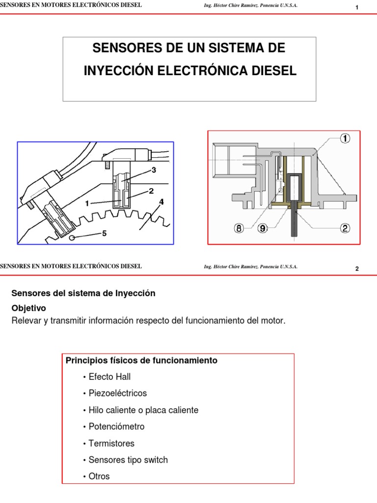 Sensores en Motores Diesel | PDF | Frecuencia | Resistor
