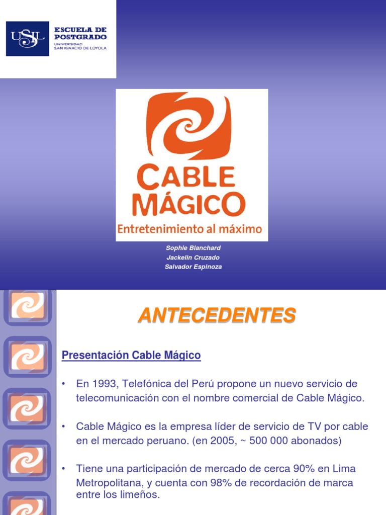 Cable Magico Inv Mercado 1 | PDF | Televisión por cable | Internet