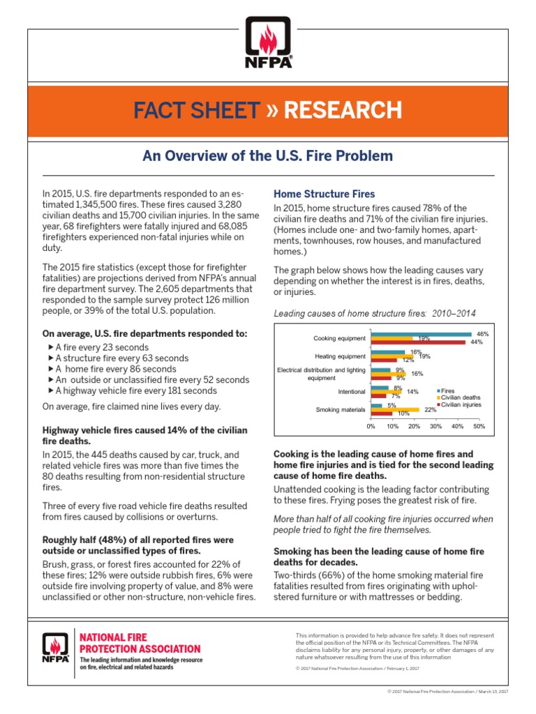 Fact Sheet: Research | PDF | Fires | Firefighter