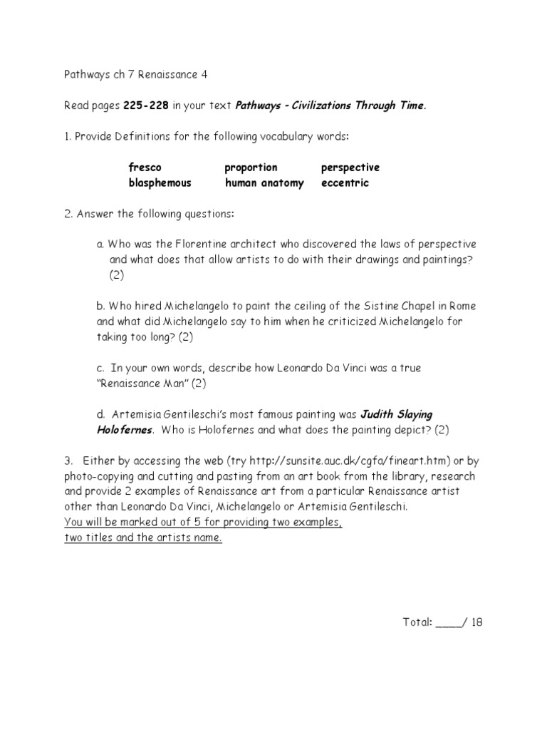 CH 7 Lesson 4 Art | PDF