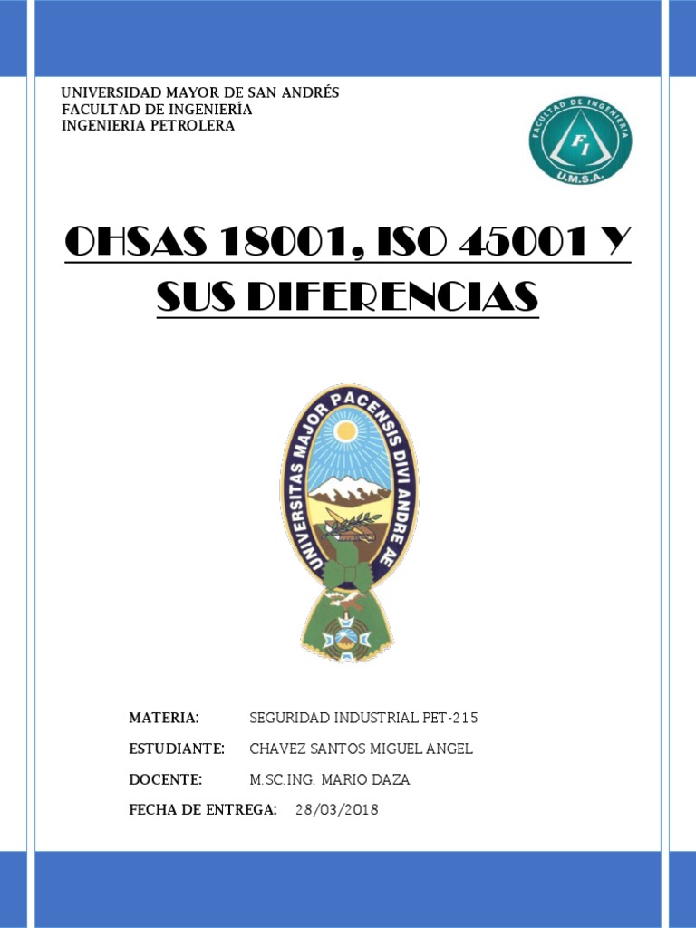 Ohsas 18001 | PDF | Business | Salud y bienestar