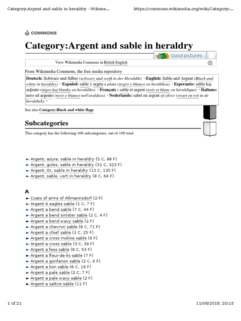 Argent & Sable in Heraldry | PDF | Symbols | Heraldry