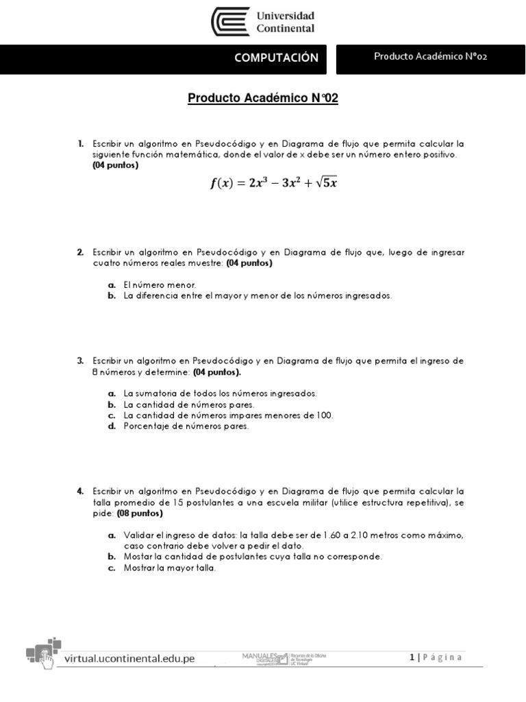 Producto Académico N°02 (Entregable) | PDF