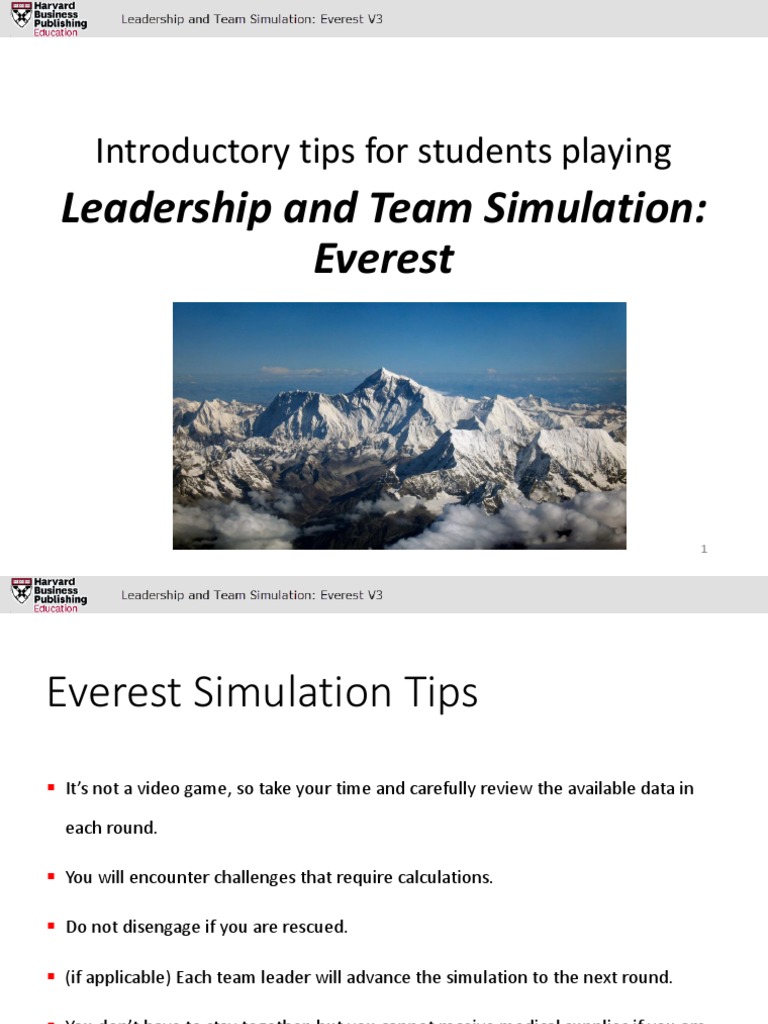 Everest Results Slide | PDF | Mount Everest | Simulation