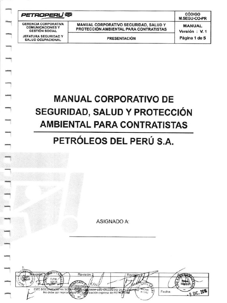 03 Manual Corporativo SST para Contratistas M-040.Compressed | PDF | Bienestar | Medicina