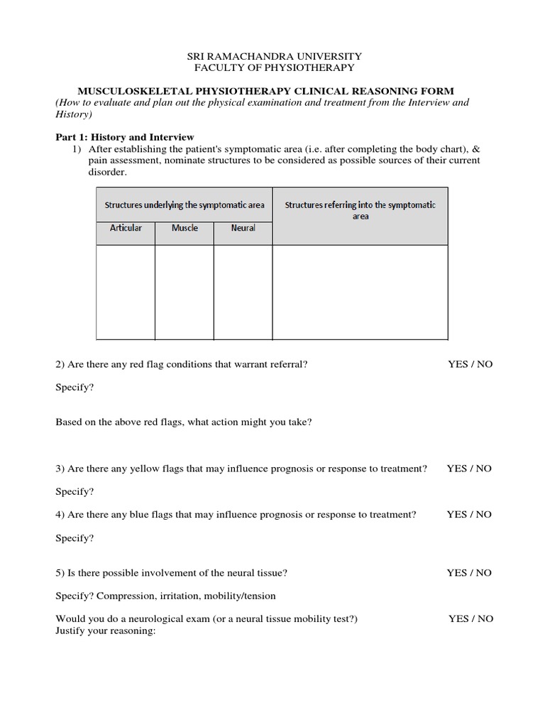 CR Format | PDF | Physical Examination | Hypothesis