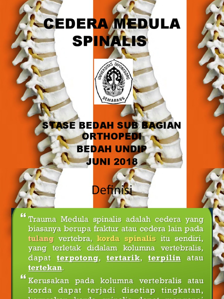 Trauma Medula Spinalis Juni 2018 | PDF