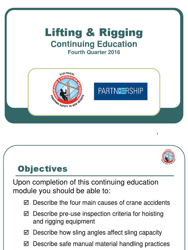 Powerpoint Training q4 2016 Lifting and Rigging | PDF | Forklift ...