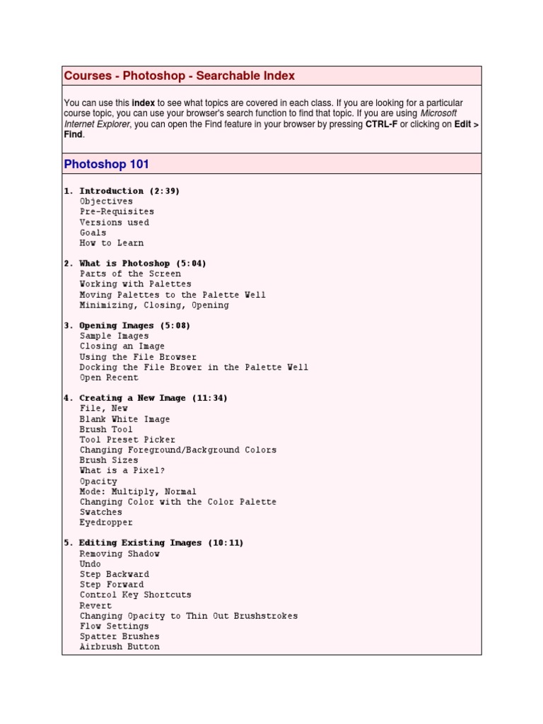 Photoshop Lesson | PDF | Adobe Photoshop | Image Processing