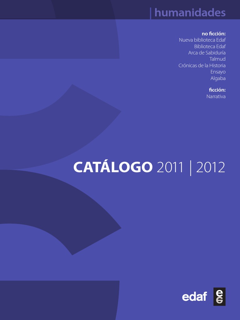 1-Catalogo Humanidades Edaf PDF | PDF